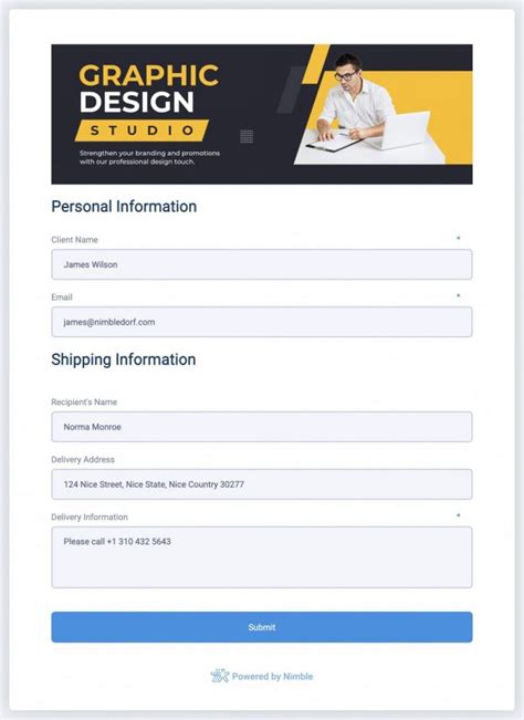 Design Smarter Forms With Custom Text Fields And Image Blocks Nimble Blog