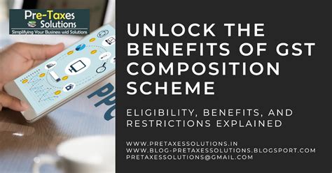 GST Composition Scheme Eligibility Benefits And Restrictions Introduction