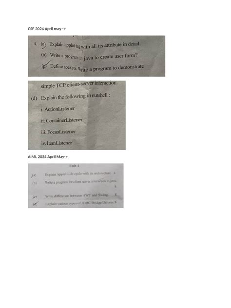 Java Unit 4 Pdf