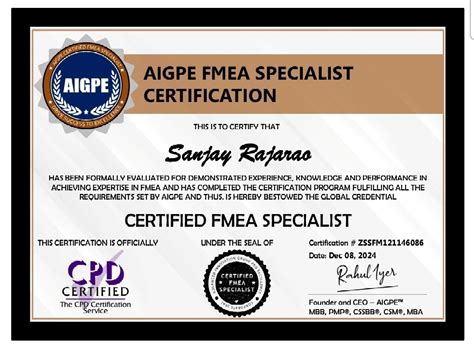 Aigpe Fmea Sixsigma Quality Advanced Innovation Group Pro Excellence Aigpe™