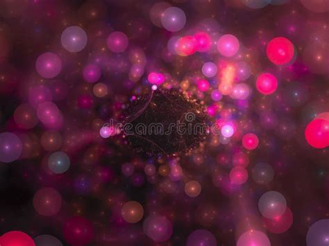 Abstract Fractal Dynamic Decorative Card Composition Unique Design