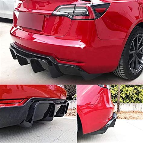 Carbon Fiber Rear Diffuser For Tesla Model 3