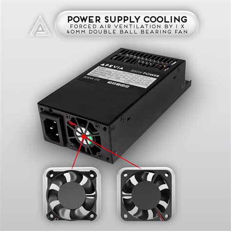 Apevia Itx Pfc500w Mini Itx Flex Atx 1u 500w Fully India Ubuy