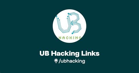 ub hacking links twitter instagram facebook twitch linktree