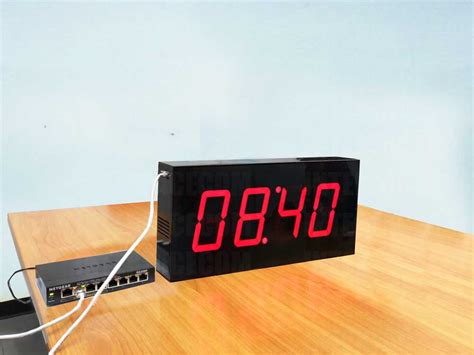 INTERFACECOM DIGITAL CLOCK POE POWER OVER ETHERNET นาฬกา นาฬกาดจตอล สายแลน นาฬกา