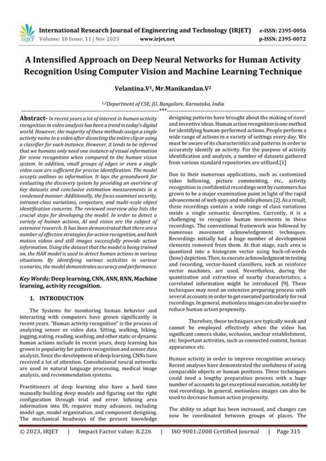 A Intensified Approach On Deep Neural Networks For Human Activity