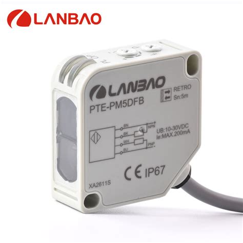 Rectangular Polarized Reflection Sensor Pte Series 5m Long Sensing