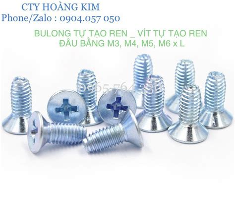 Bulong Tự Tạo Ren Vít Tự Tạo Ren Đâu Bằng M3 M4 M5 M6 X L Gía Rẻ