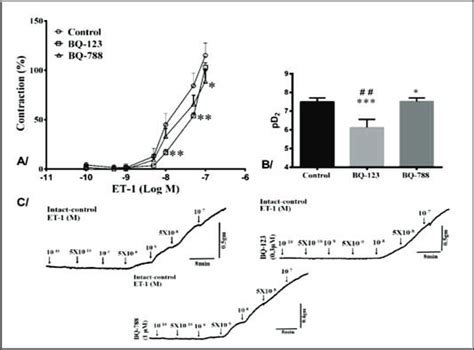 Dose Response Contractile Curve For Et 1 In Intact Aortic Rings With Download Scientific