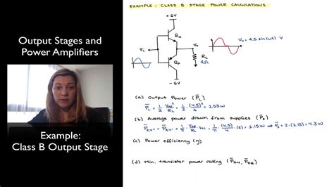 example class b output stage youtube