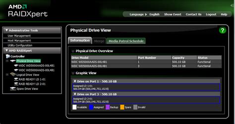 qtools software howtos raidxpert migrate to raid1
