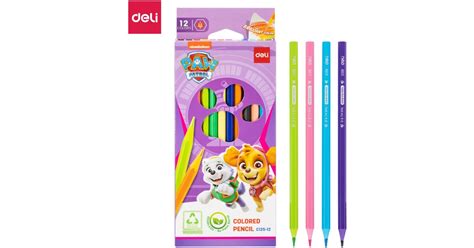 ფერადი ფანქარი ექვსწახნაგა Deli 12 ფერი · საკანცელარიო