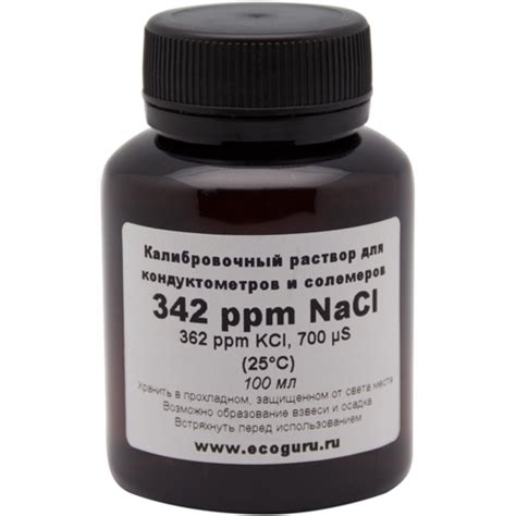 Купить калибровочный раствор 342 ppm (700 мкСм) для кондуктометров и ...