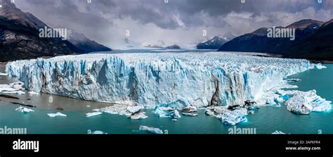 A Panorama Of The Perito Moreno Glacier Los Glaciares National Park