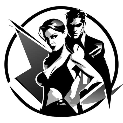 Premium Vector Dangerous Relations Art Strip Style Logo Vector