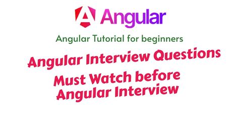 Angular Interview Questions 2024 Youtube