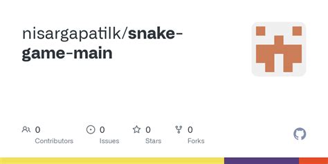 GitHub Nisargapatilk Snake Game Main
