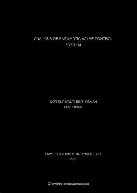 Pdf Analysis Of Pneumatic Valve Control System Dokumen Tips
