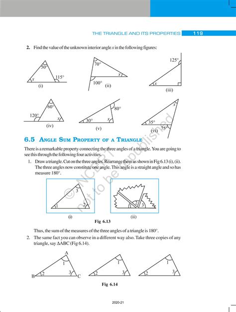 The Triangle And Its Properties NCERT Book Of Class Mathematics