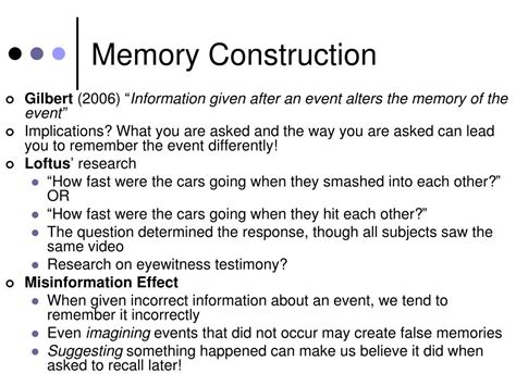 PPT - Cognitive Processes: Memory and Problem Solving PowerPoint Presentation - ID:3365590