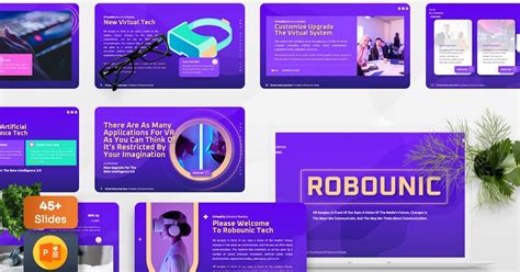 Robounic Multipurpose Powerpoint Templates Шаблоны презентаций Envato Elements