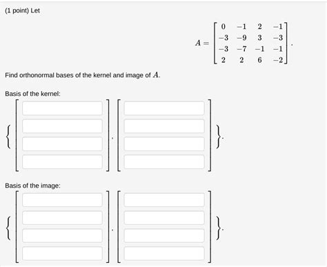 Solved 1 Point Let 0 1 3 A Do Do 1 2 9 3 7 1 2 6 1