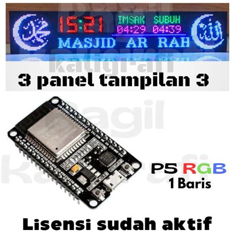 Jual Esp32 Isi Program Jws P5 Rgb Khalifah Jws Esp Esp 32 Isi
