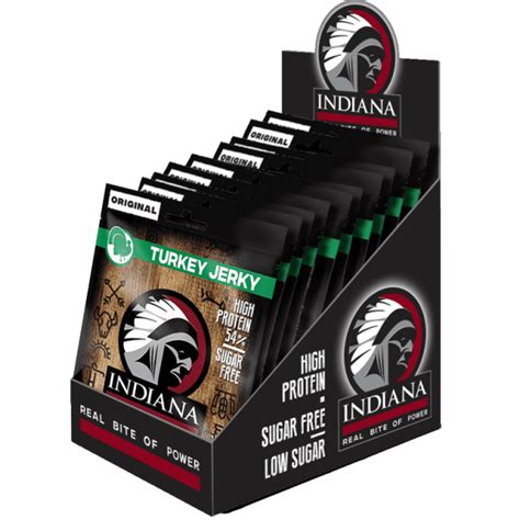 Krůtí Sušené Maso 10 Ks Indiana Jerky Shopcz