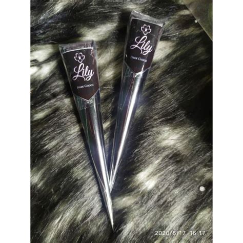 Jual Satu Lusin Henna Lily Merah Marron Chery Dan Dark Koko Shopee