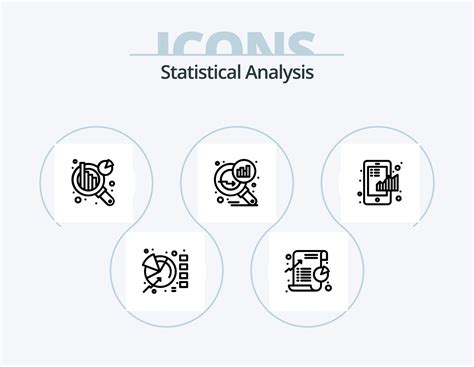 Statistical Analysis Line Icon Pack 5 Icon Design Failure Business
