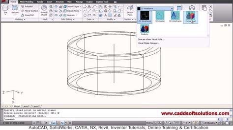 Autocad 3d Nut Tutorial Youtube