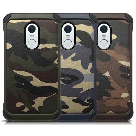 Army Style Camouflage Case For Xiaomi Redmi Note3 Note4 Camo Cases Anti Shock Matt Hard Back