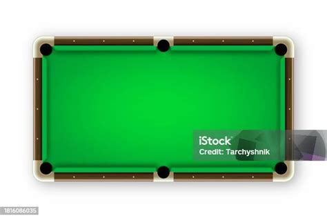 녹색 당구 테이블 평면도 스누커 또는 수영장 스포츠 장비 레크리에이션 및 취미 경쟁 게임 벡터 일러스트 레이 션 10에 대한