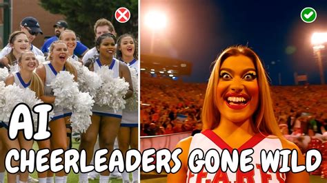📣 Ai Cheerleaders Gone Wild 🤸‍♀️😂 Youtube