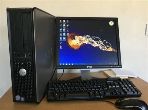 DELL HP Excellent Condition Pre Owned Desktops Core 2 Duo Complete Set Screen Size 17 RAM