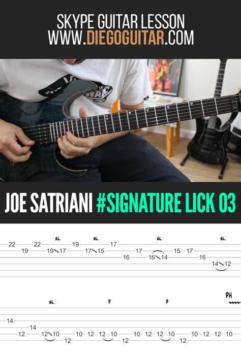 Joe Satriani Signature Lick 03 Circles E Aeolian Video Guitar