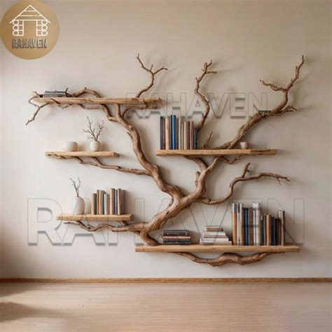 Wall Tree Bookshelf Etsy