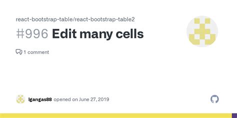 Edit Many Cells · Issue 996 · React Bootstrap Tablereact Bootstrap
