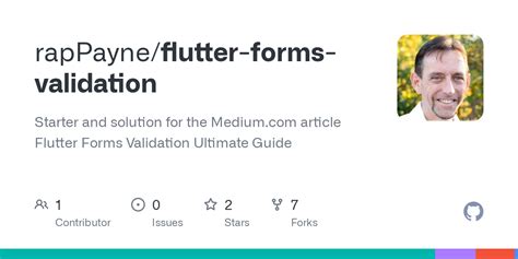 Github Rappayneflutter Forms Validation Starter And Solution For