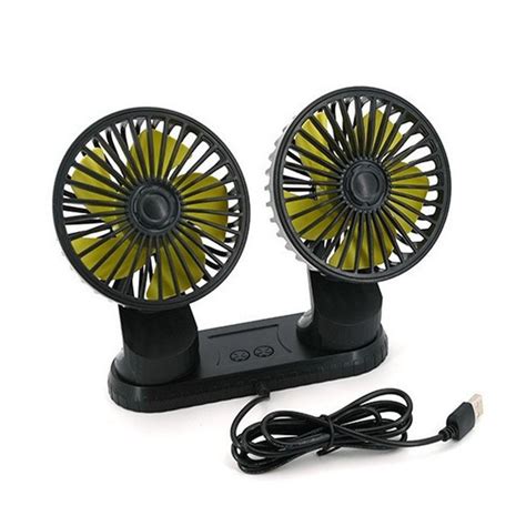 Вентилятор автомобильный поворотный 360, двойной с 3 скоростями ...