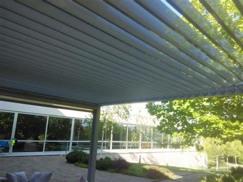 Пергола металлическая с поворотными ламелями, биоклиматическая - Sun-Design