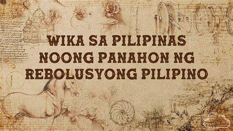 Panahong Rebolusyong Pilipino Wika Sa Pilipinas Pptx