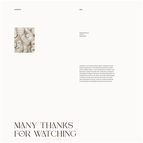 Chamotte Website On Behance