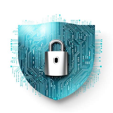 premium ai image safeguarding digital assets with binary shield