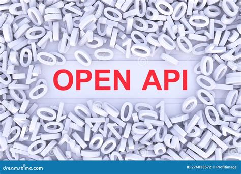 Open Api Concept Binary Code 3d Stock Illustration Illustration Of Internet Interface 276033572