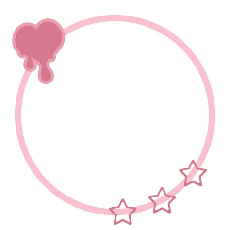 Cute Circle Frame Decoration 45933529 Png