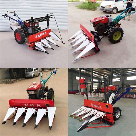 self walking mini typed paddy and wheat reaper mini combine walking corn harvester machine rice