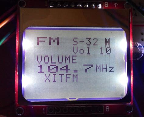 Цифровой fm приемник на arduino и модуле rda5807 с графическим дисплеем