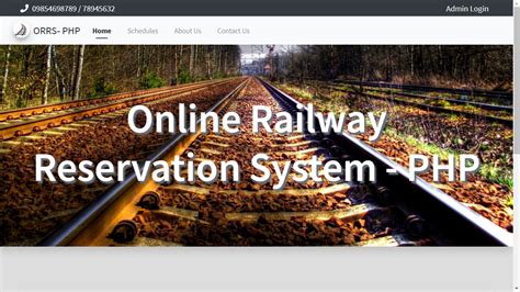online railway reservation system in php my sql with source code