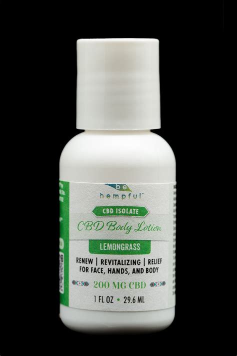 Cbd Lemongrass Body Lotion Behempful